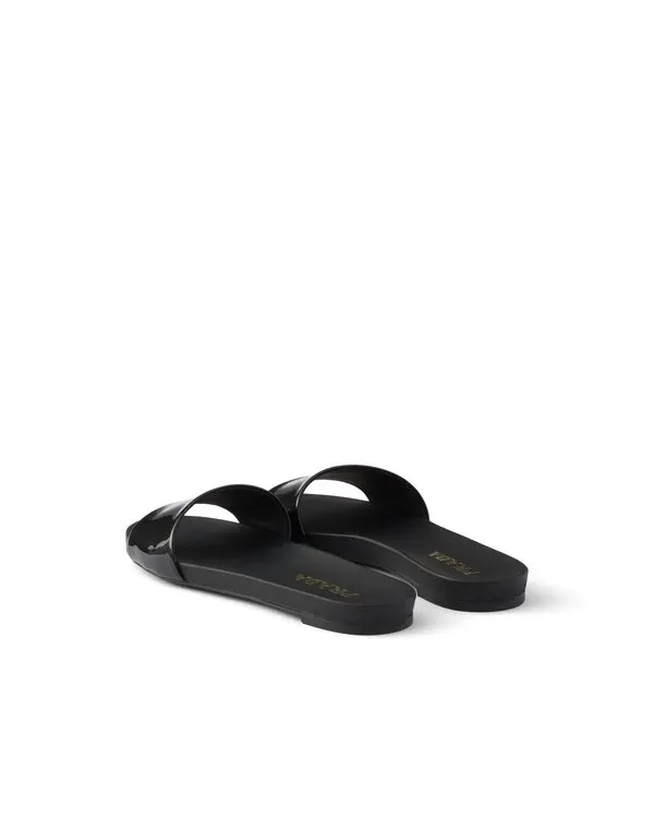 Prada Patent Leather Slides
