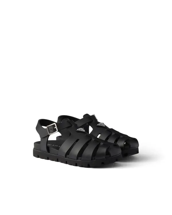 Prada Rubber Fisherman Sandals