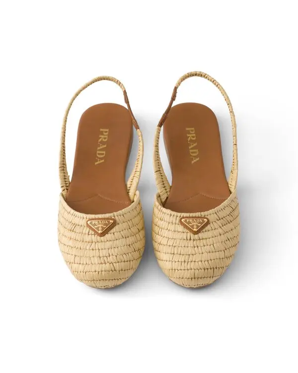 Prada Crochet Slingback Ballerinas