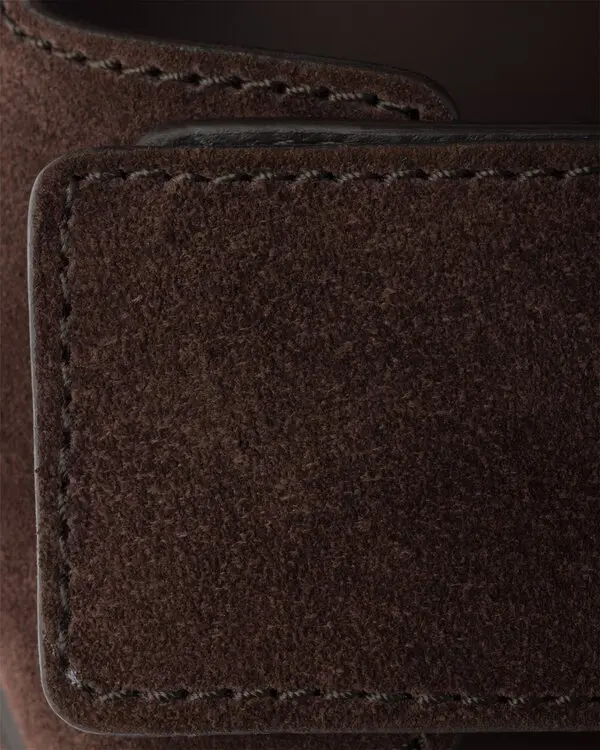 Prada Suede Band Sandals - Dark Brown