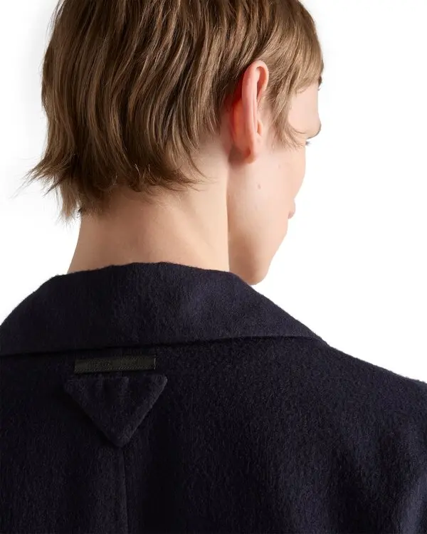 Prada Single-breasted Wool And Silk Coat