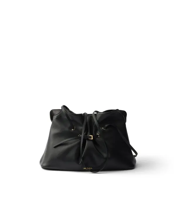 Prada Large Nappa Leather Tote Bag - Black