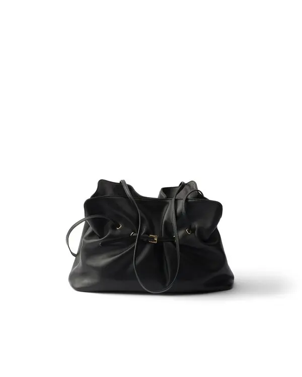 Prada Large Nappa Leather Tote Bag - Black