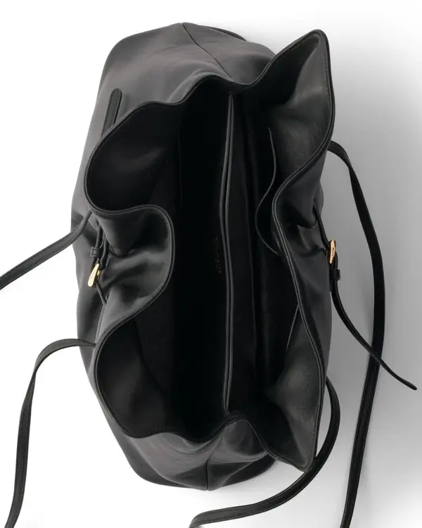 Prada Large Nappa Leather Tote Bag - Black