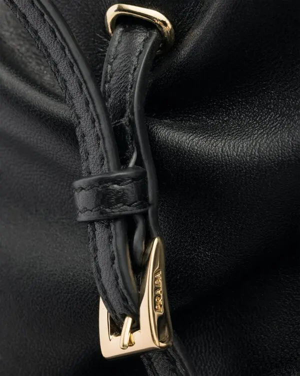 Prada Large Nappa Leather Tote Bag - Black