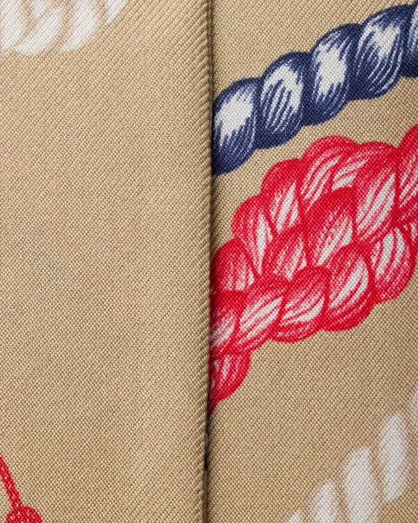 Prada Printed Silk Twill Skinny Scarf