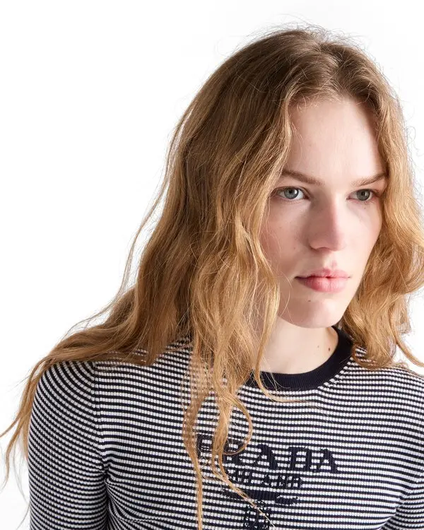 Prada Striped Silk Sweater