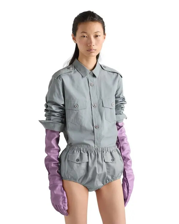 Prada Cotton Poplin Shirt - Pyrite