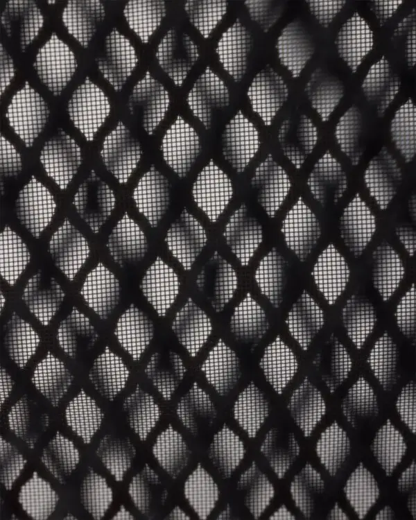 Prada Re-edition 2005 Mesh And Brushed Leather Bag - Black