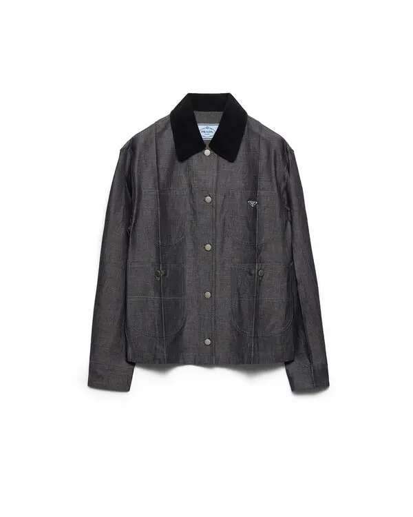 Prada Chambray Jacket - Navy
