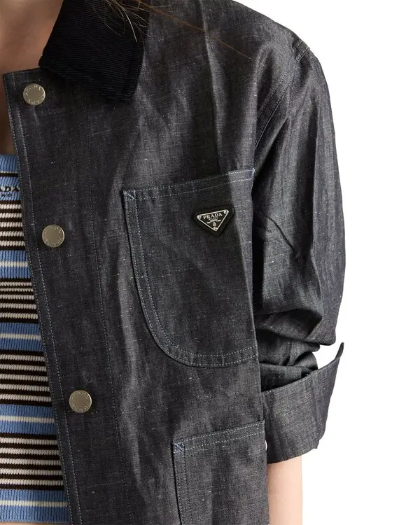 Prada Chambray Jacket - Navy