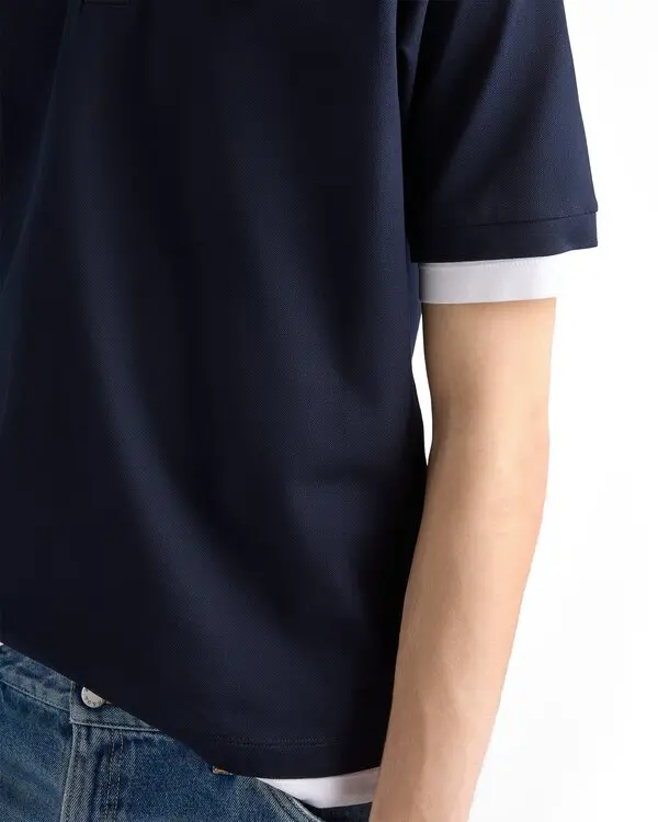 Prada Cotton Polo Shirt - Navy