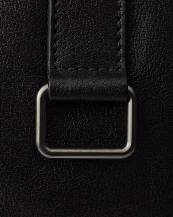 Prada Leather Messenger Bag