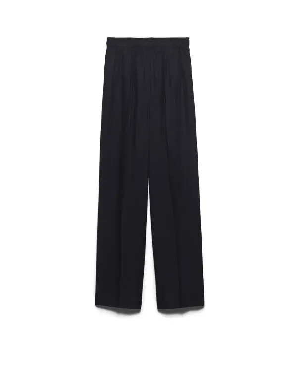 Prada Washed Silk Pants - Navy