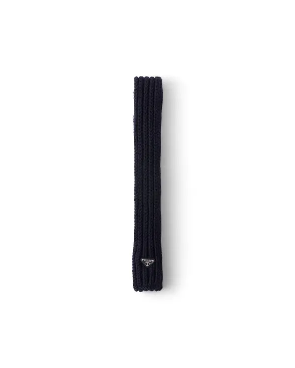 Prada Wool Scarf - Navy