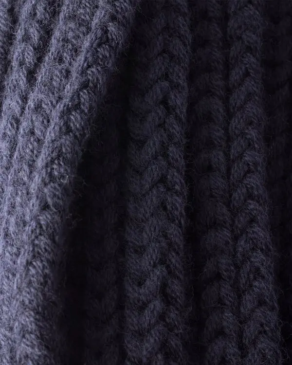 Prada Wool Scarf - Navy