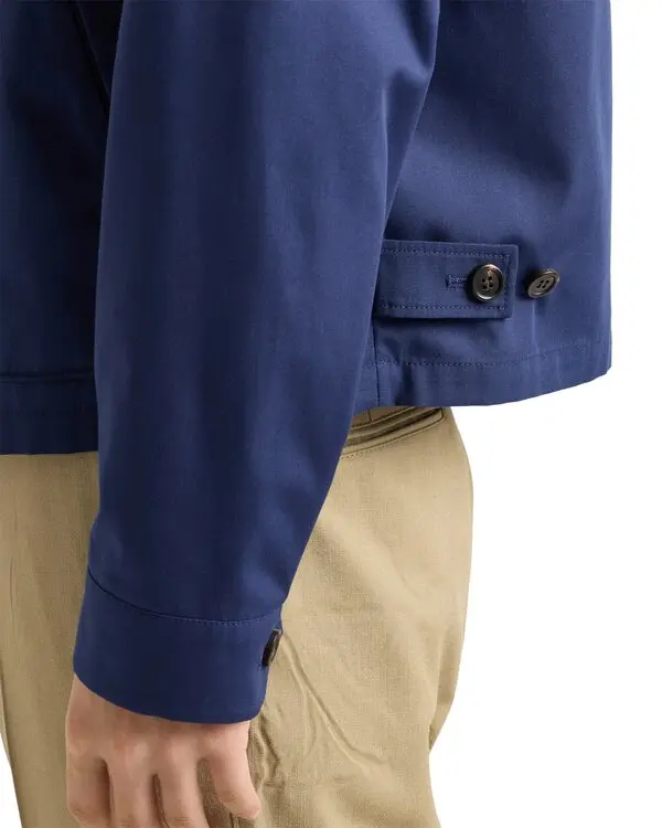Prada Technical Cotton Zipper Blouson Jacket - Bluette
