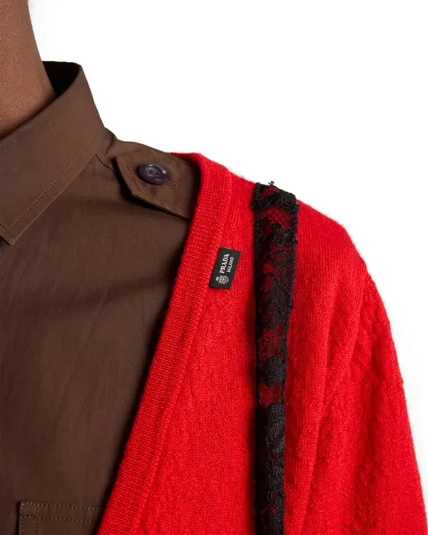 Prada Cashmere V-neck Sweater