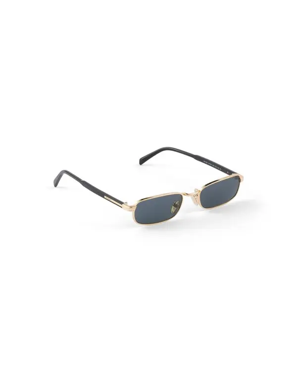 Prada Sunglasses With Metal Plaque - Graphite Lenses