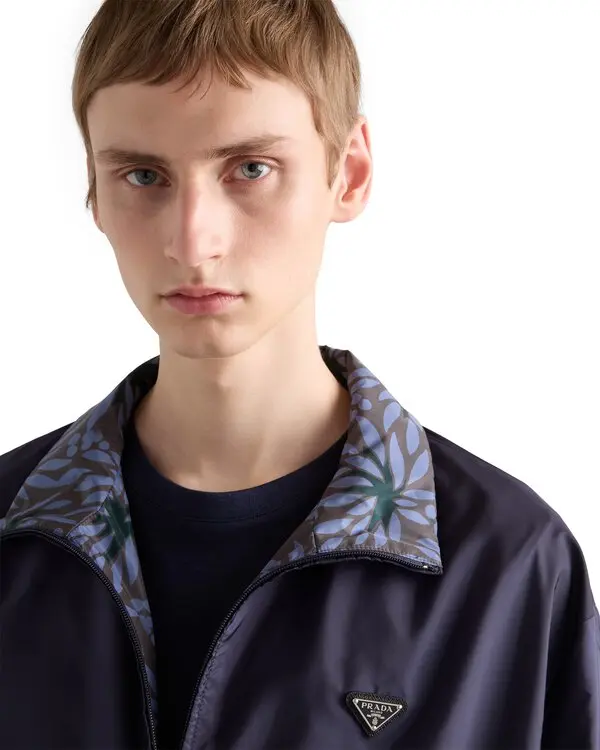 Prada Re-nylon Reversible Jacket - Blue/black