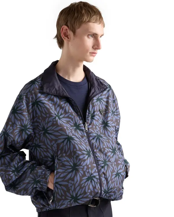 Prada Re-nylon Reversible Jacket - Blue/black