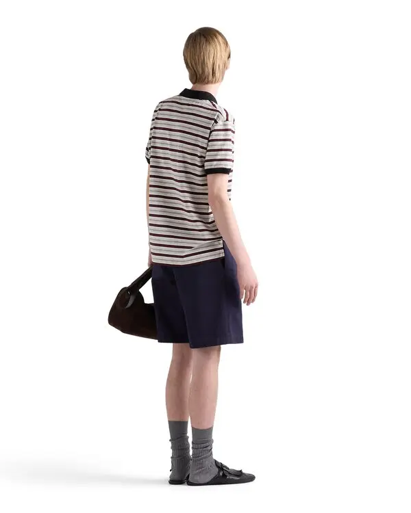 Prada Cotton Bermuda Shorts - Navy