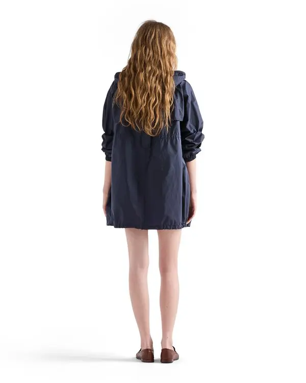 Prada Lightweight Re-nylon Hooded Raincoat - Blue