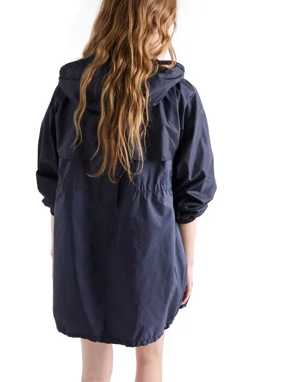 Prada Lightweight Re-nylon Hooded Raincoat - Blue