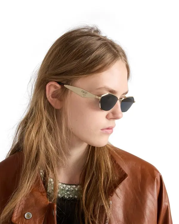 Prada Sunglasses With Logo - Graphite Lenses