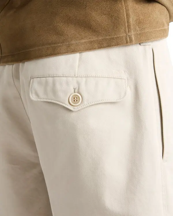 Prada Cotton Bermuda Shorts - Limestone