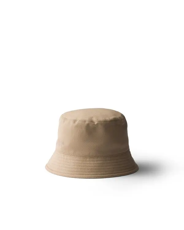 Prada Drill Bucket Hat - Khaki
