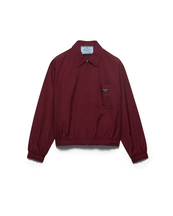 Prada Poplin Jacket - Garnet