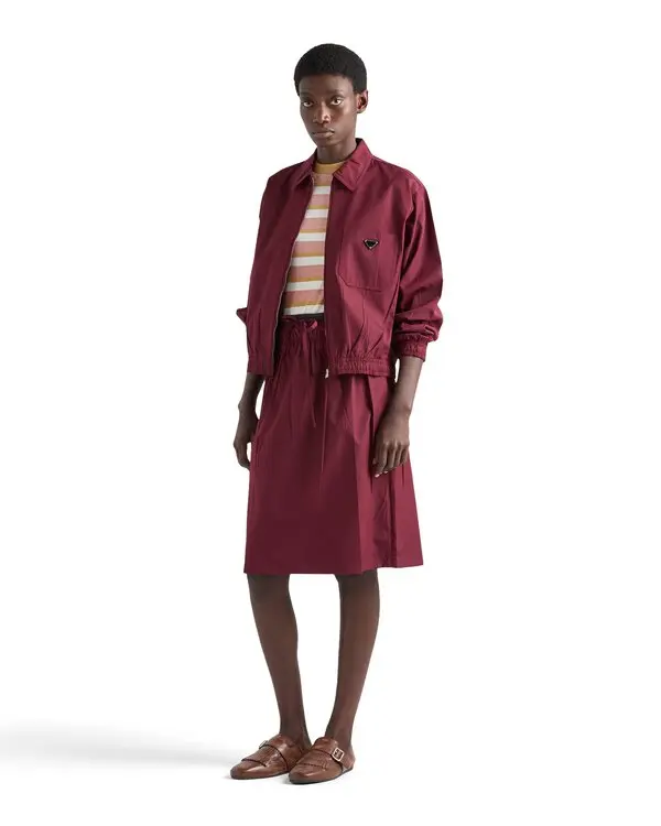 Prada Poplin Jacket - Garnet