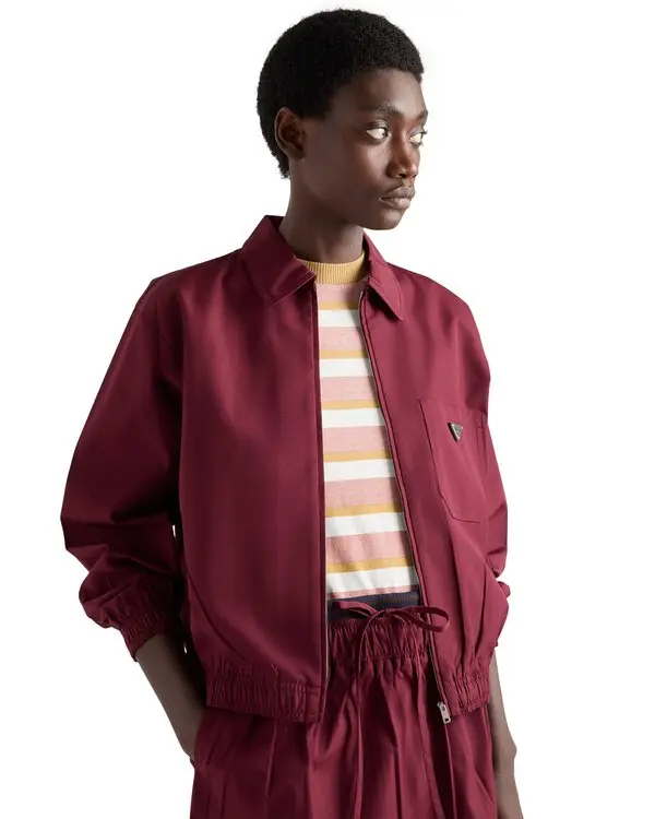 Prada Poplin Jacket - Garnet