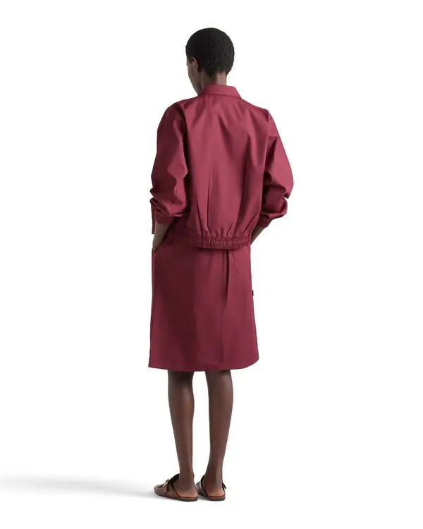 Prada Poplin Jacket - Garnet
