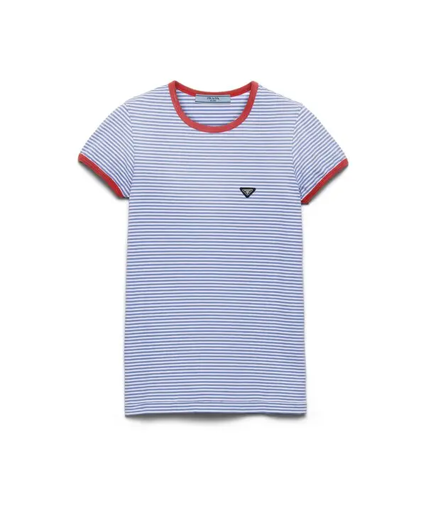 Prada Striped Jersey T-shirt