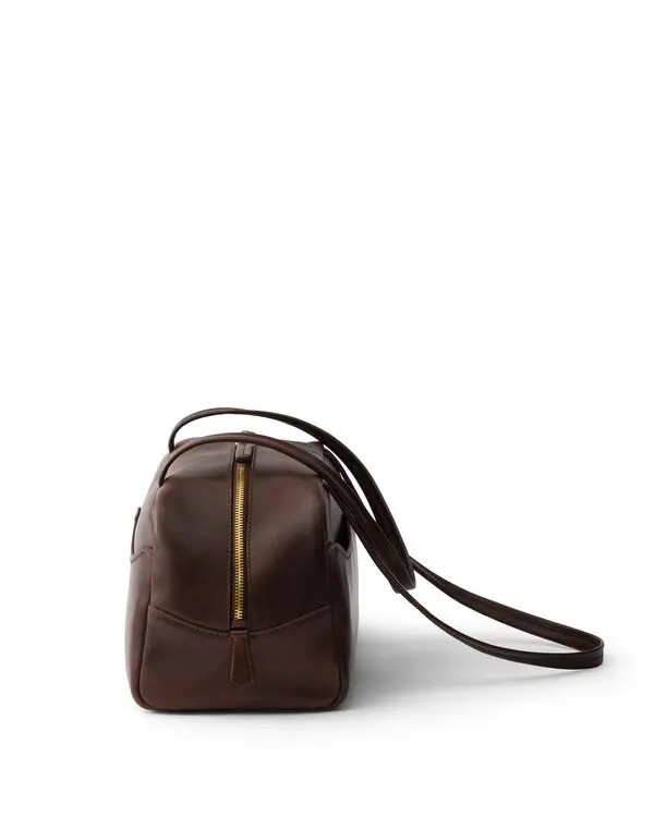 Prada Large Antiqued Leather Top-handle Bag