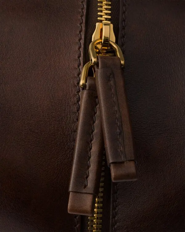 Prada Large Antiqued Leather Top-handle Bag
