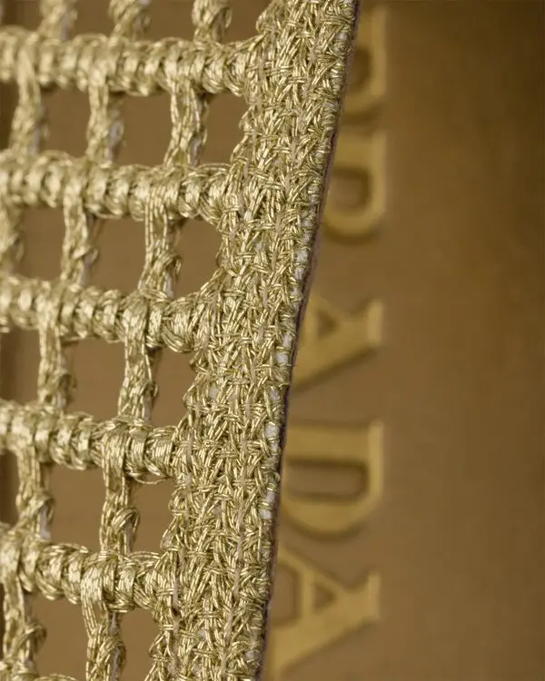 Prada Crochet Ballerinas - Quartz