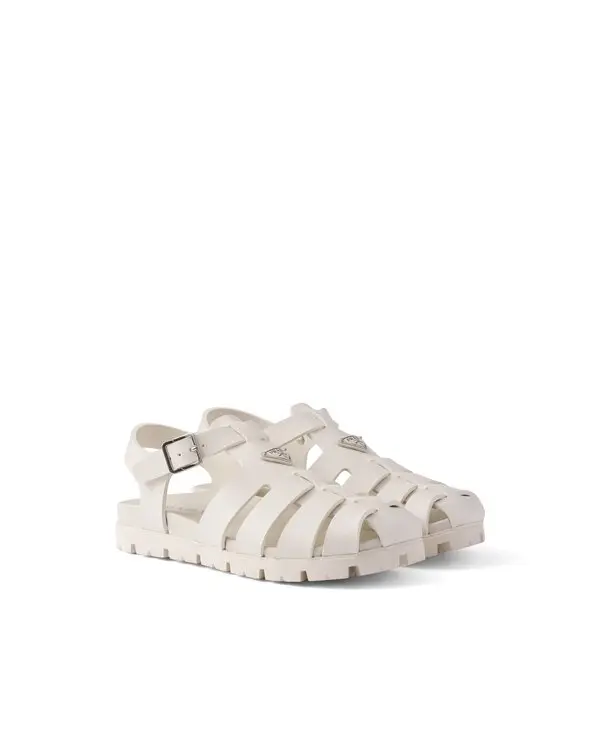 Prada Rubber Fisherman Sandals - Panama