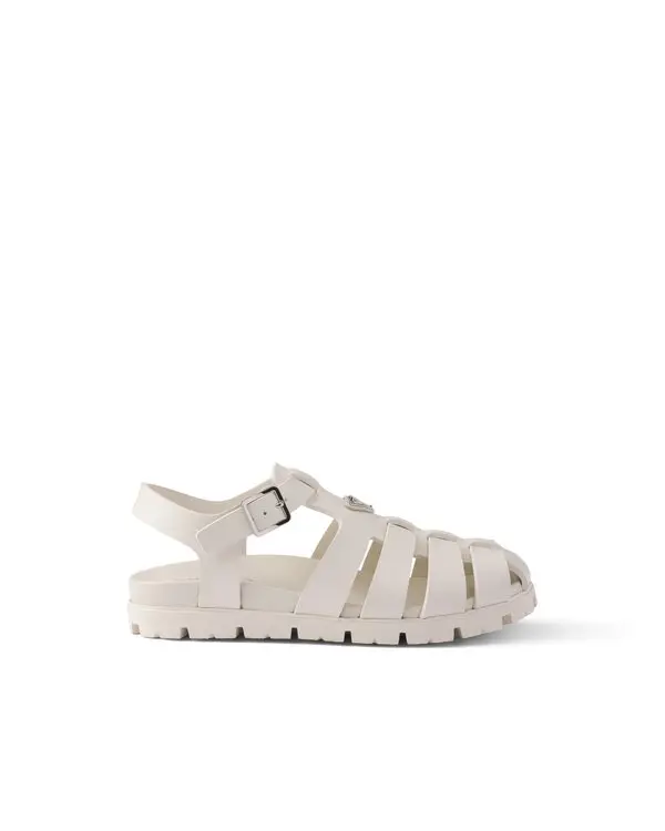 Prada Rubber Fisherman Sandals - Panama