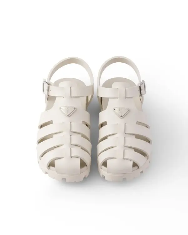 Prada Rubber Fisherman Sandals - Panama