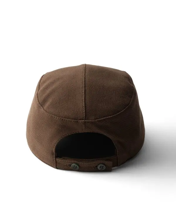 Prada Piqué Baseball Cap - Ebony