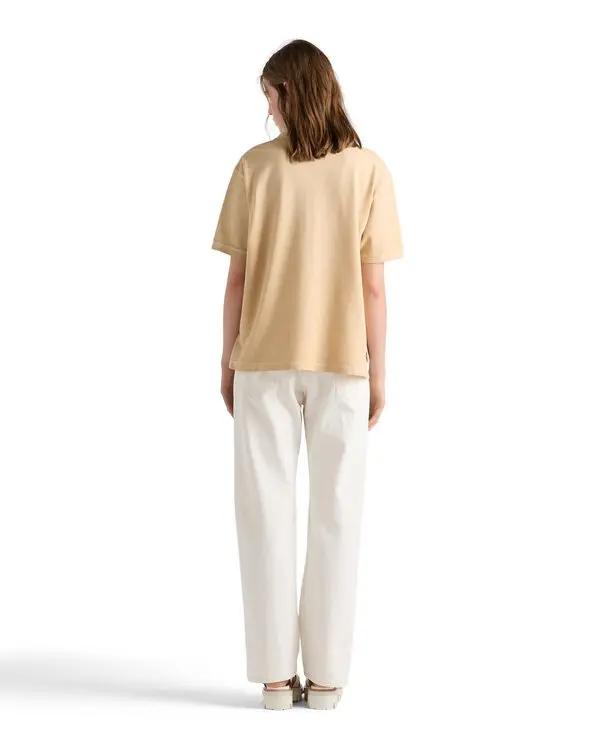Prada Piqué Polo Shirt - Desert Beige