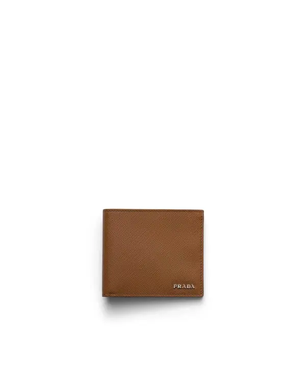 Prada Saffiano Leather Wallet - Leather/talc