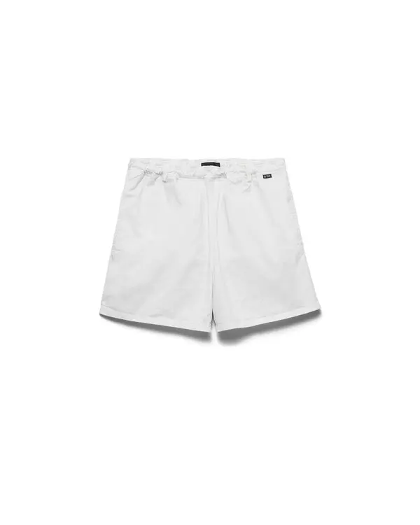 Prada Twill Swim Trunks - Ice