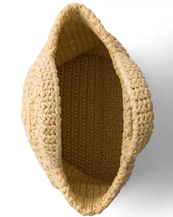 Prada Crochet Tote Bag - Tan