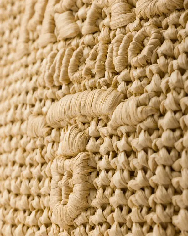 Prada Crochet Tote Bag - Tan