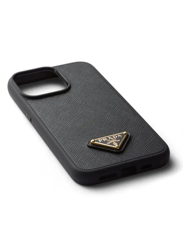 Prada Saffiano Leather Cover For Iphone 15 Pro Max