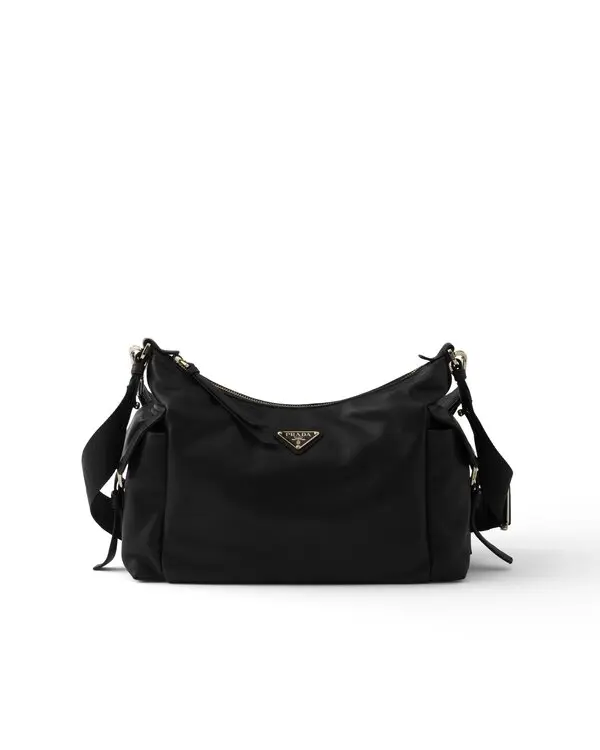 Prada Nappa Leather Handle Bag - Black